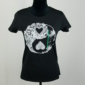 Fifth Sun | Tops | Fifth Sun Women Graphic Tee Short Sleeve Cowl Neck ...